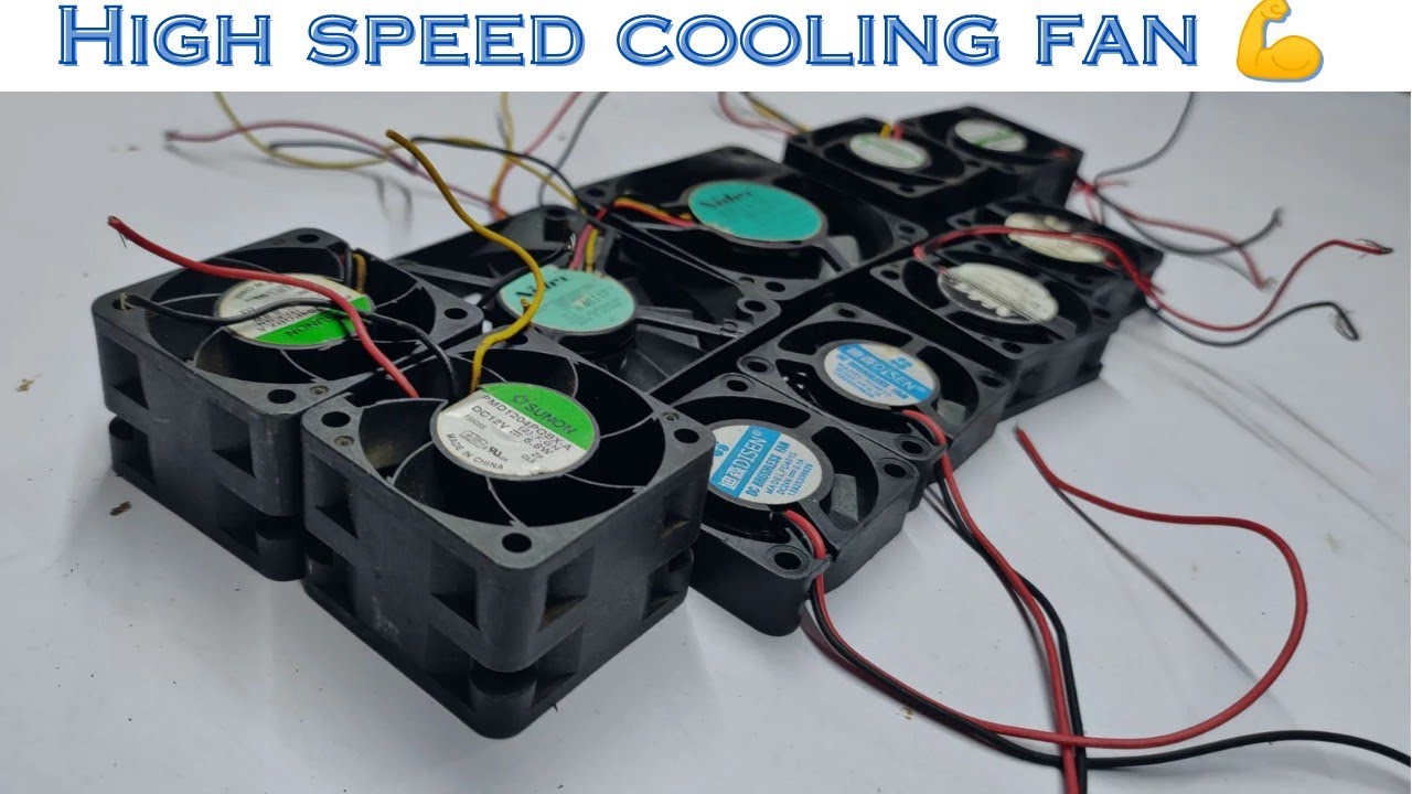 mini high speed cooling fan || Air cooling fan 12v/24v dc #brushless ...