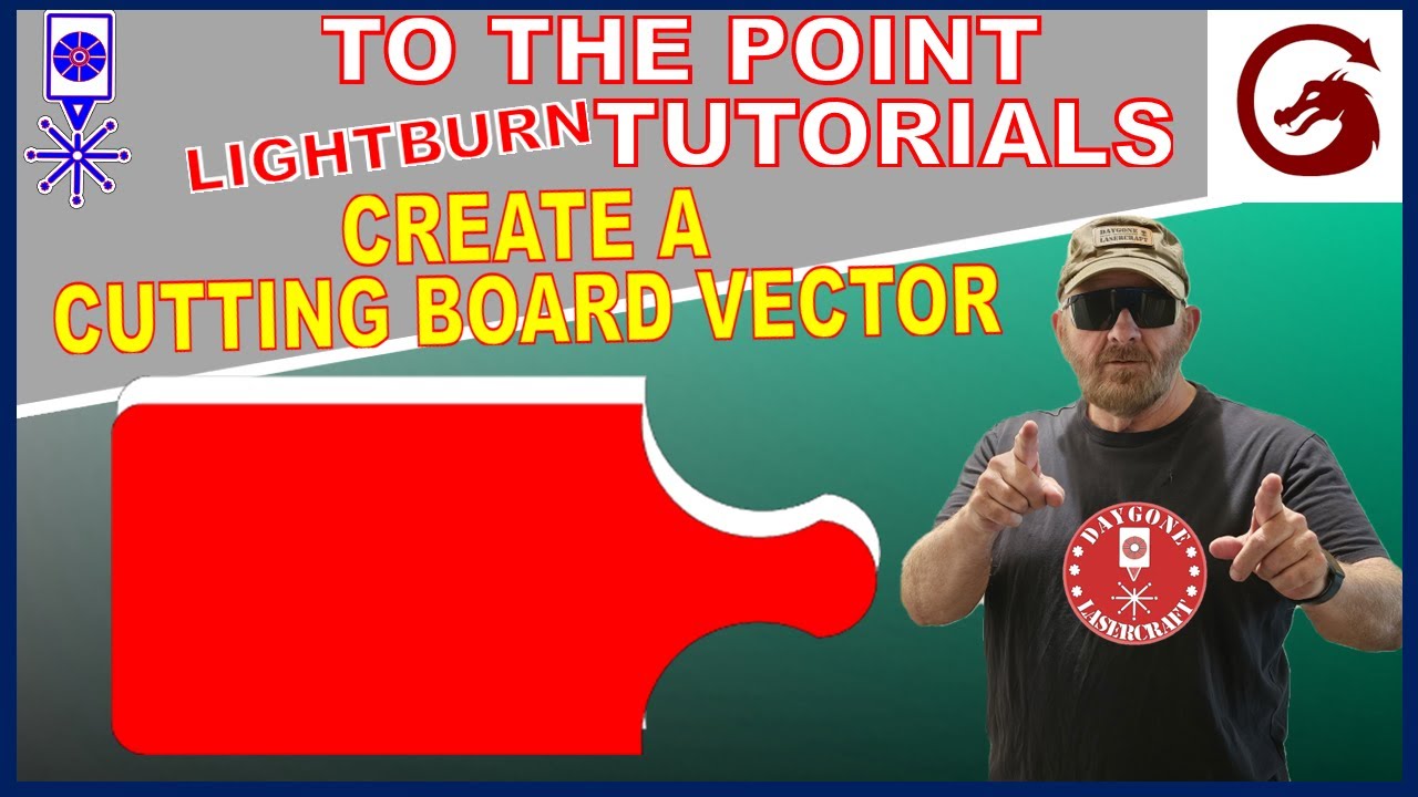 How to Create a Cutting Board Vector in Lightburn - YouTube