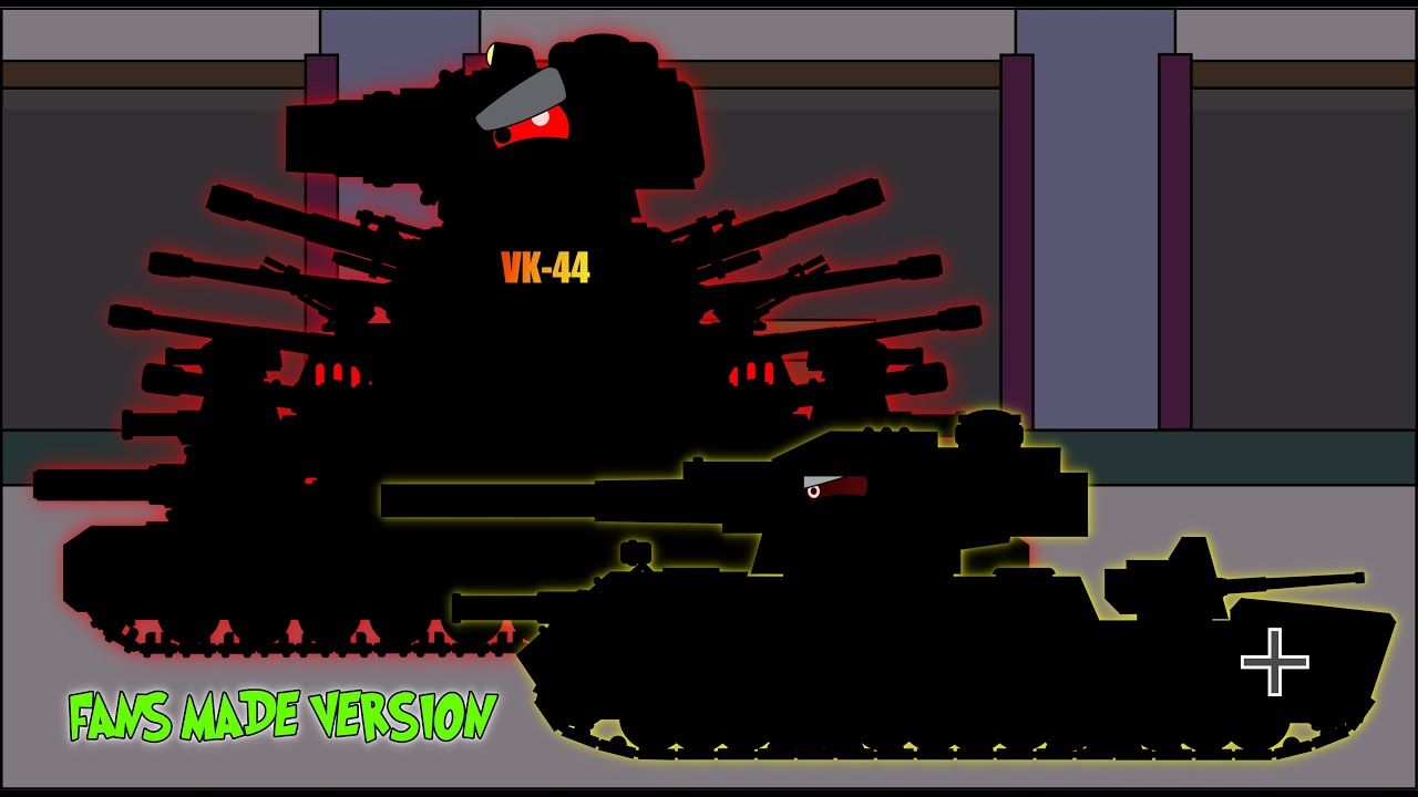 Drawing Cartoon Tank VK-44 Max Upgrade and Arta Zombies | Fans Made Version - Cartoons About ...