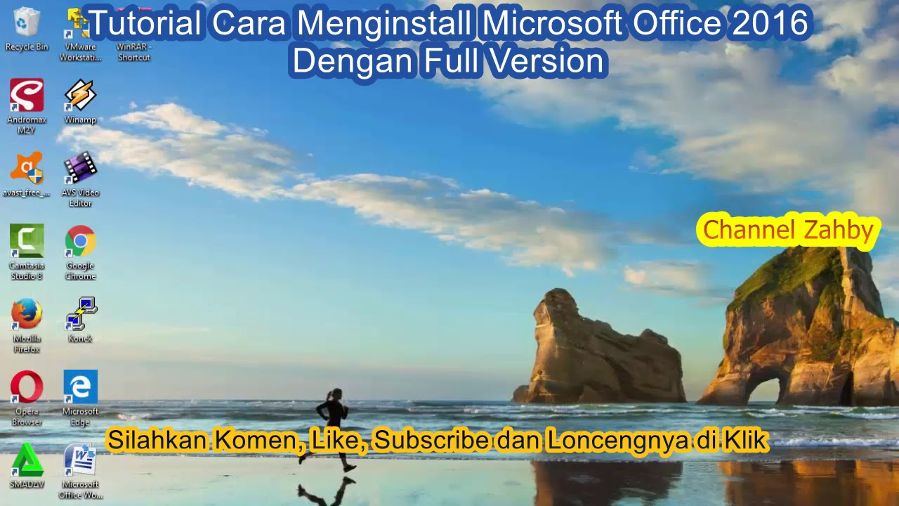 Tutorial Cara Install Microsoft Office 2016 dengan Full Version - YouTube