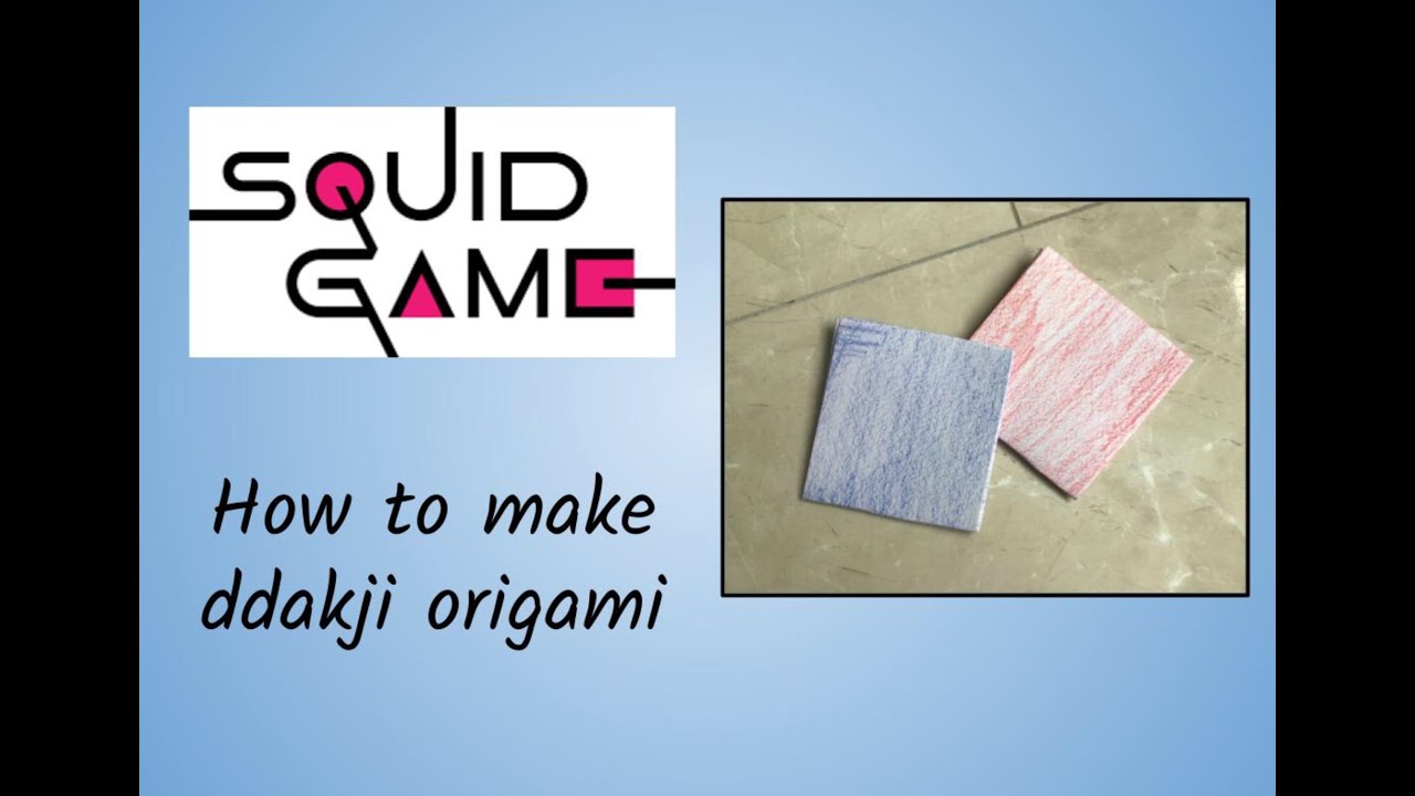 How to make ddakji origami - YouTube