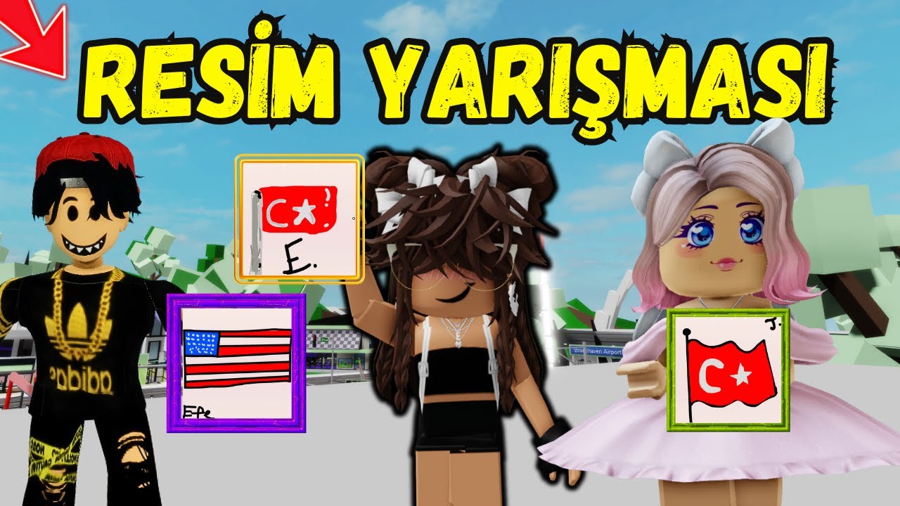 EKİPLE RESİM YARIŞI YAPIYORUZ🤣AYŞEM ECE ARI💥ARIGİLLER🐝ROBLOX SPEED DRAW ...