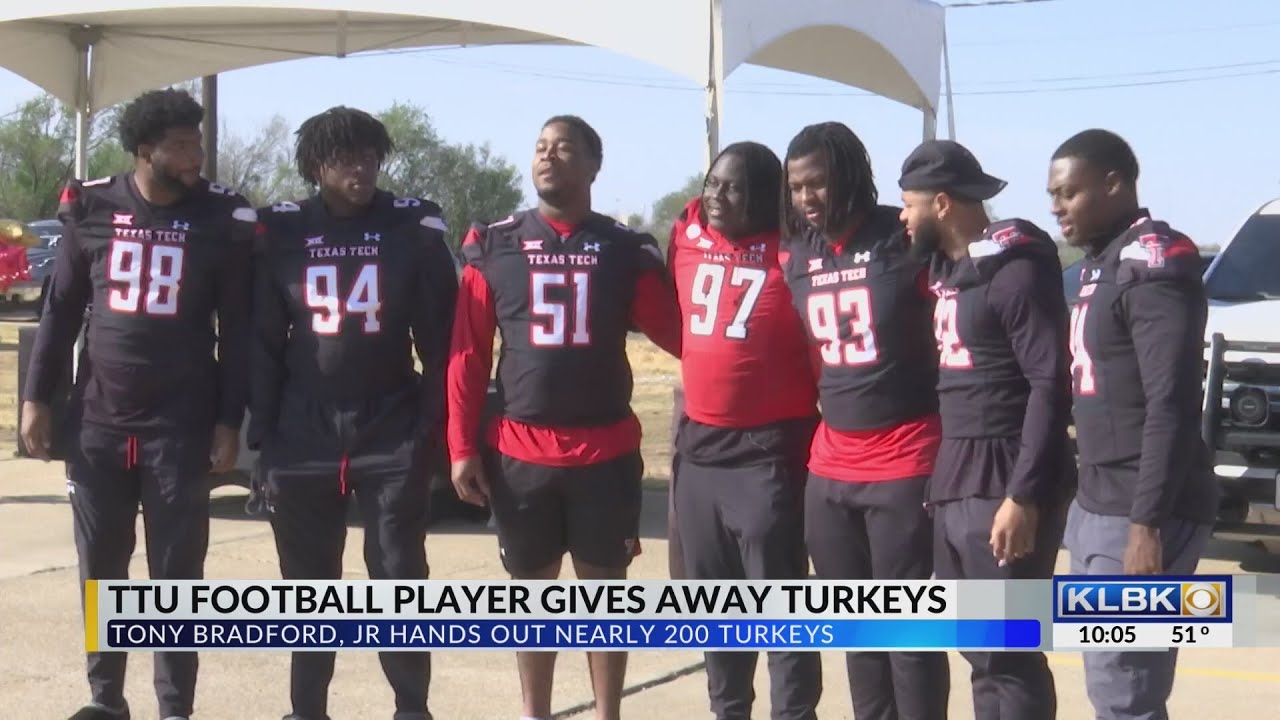 Senior lineman for Texas Tech holds turkey drive for the community ...