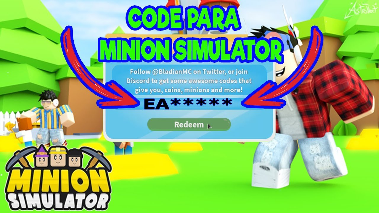 ROBLOX - TODOS OS CODE PARA MINION SIMULATOR - YouTube