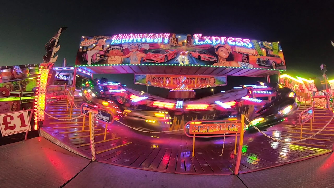Midnight express fun fair ride @ team valley gateshead funfair 2020 ...