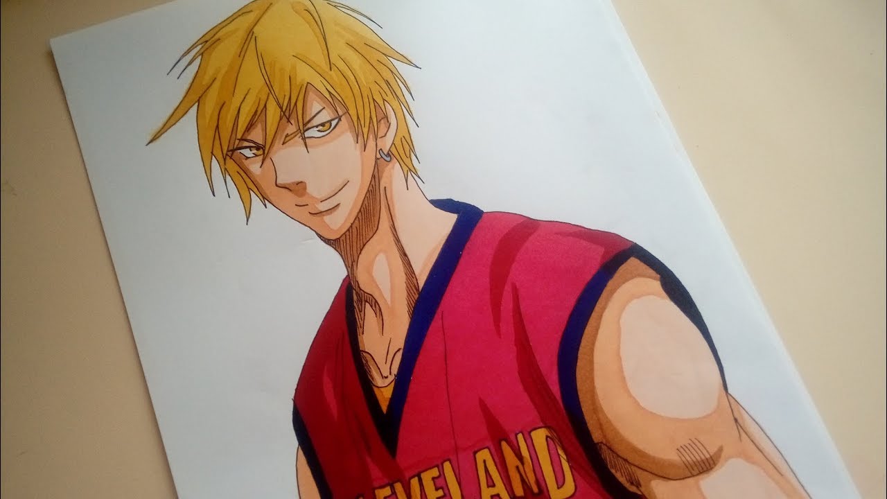 Speed Drawing - Kise Ryouta in CAVS Jersey 黄瀬 涼太 - YouTube