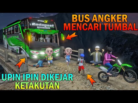 UPIN IPIN DIKEJAR BUS ANGKER BEKAS TABR4KAN MENCARI TUMBAAL - GTA 5 BOCIL SULTAN
