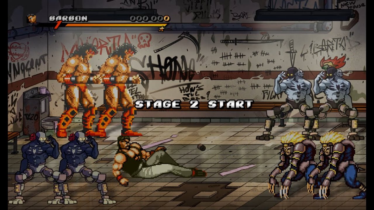 Streets of Rage 4 DLC play as SoR2 Barbon (Never Return Alive) - YouTube