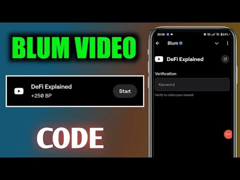 DeFi Explained Blum Code Verify | keyword BLUM - YouTube