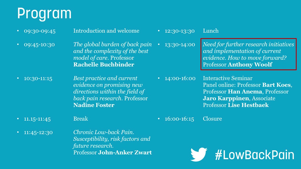 Nordic Back Pain Webbinar - Anthony Woolf - YouTube