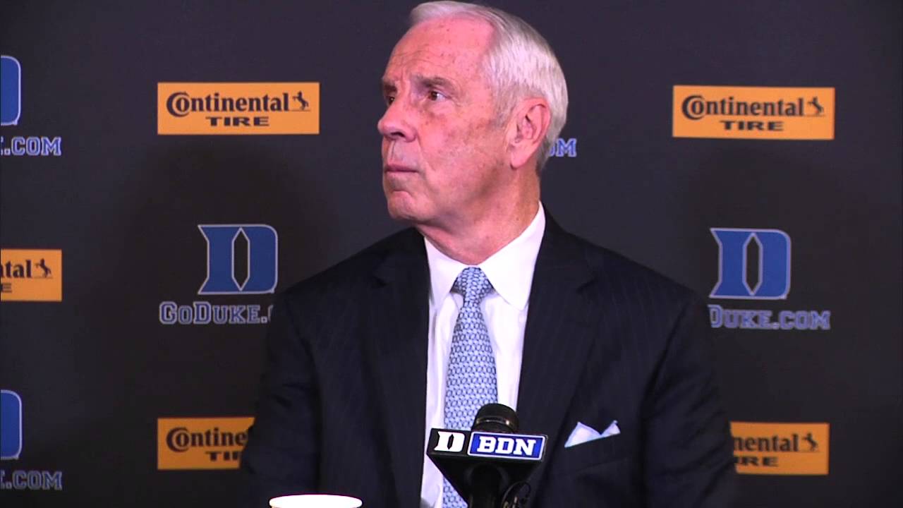UNC Men's Basketball: Roy Williams Post Duke - YouTube