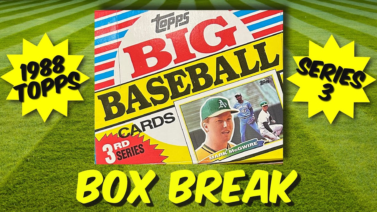 BIG Junk Wax! 1988 MLB Topps BIG Series 3 Box Break - YouTube