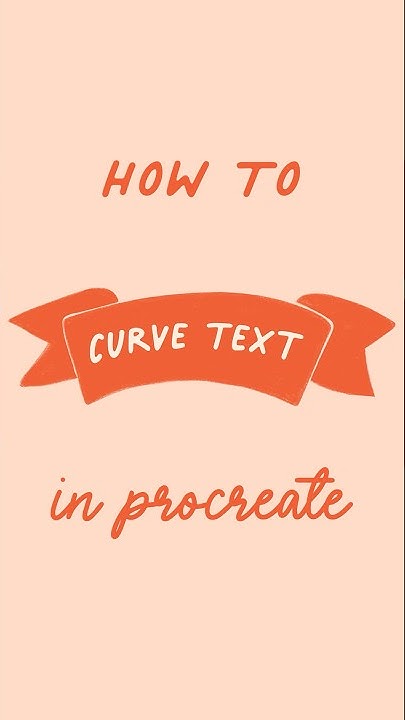 How to Curve Text in Procreate #shorts - YouTube