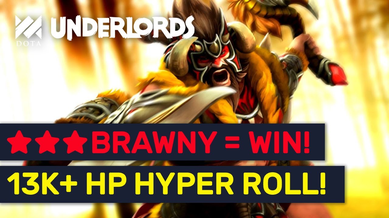 Ultimate ★★★ Brawny Rolling! 13K Hp Raid Boss Build! | Dota Underlords ...