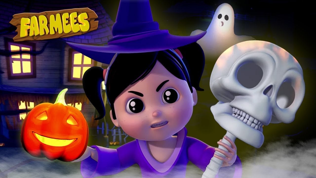 Halloween Night | Spooky Cartoons For Children | Kids Songs & Halloween ...