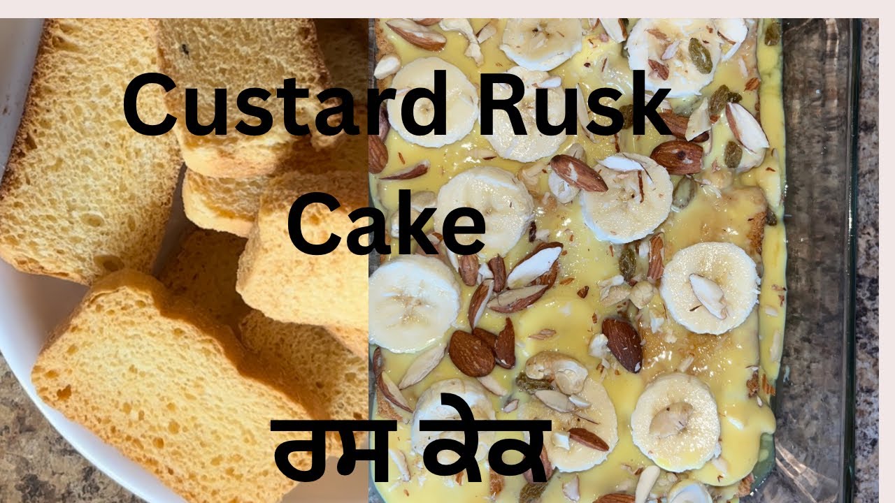 Custard Rusk Cake Recipe |10 Minutes Dessert Recipe |Pudding Recipe ...