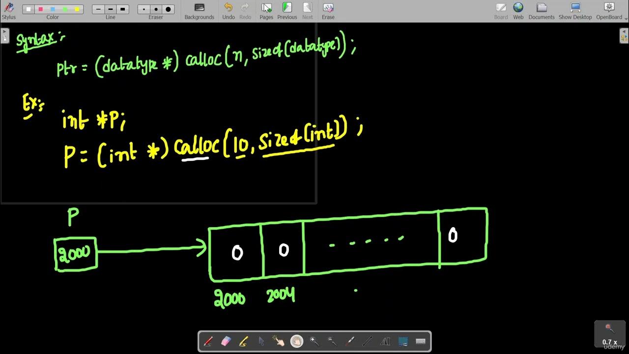 54 Calloc in C: Efficient Memory Allocation and Initialization - YouTube