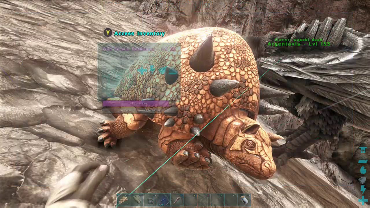 ARK: Survival Evolved - TAMING A DOEDICURUS PART 2 - YouTube