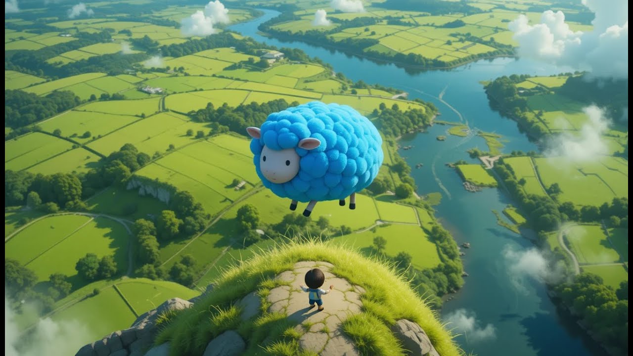 Baa Baa Blue Sheep’s Balloon Ride | Sky-High Sheep Song for Kids | Fun ...