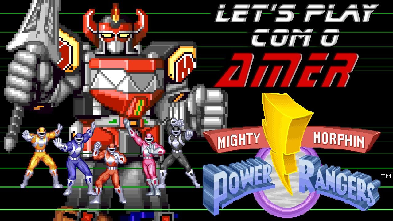 Let's Play com o Amer: Mighty Morphin Power Rangers (Super Nintendo ...