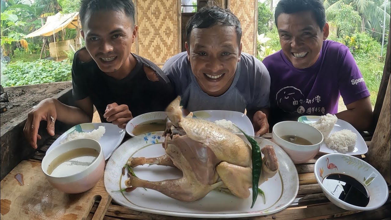 Eating native chicken 3yrs old hiniktan | mukbang - YouTube