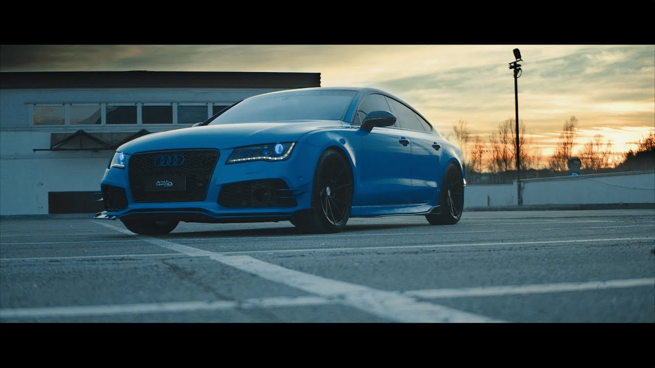 Audi A7 Body kit RS7 BLUE GLITTER Style by JBrothers - YouTube