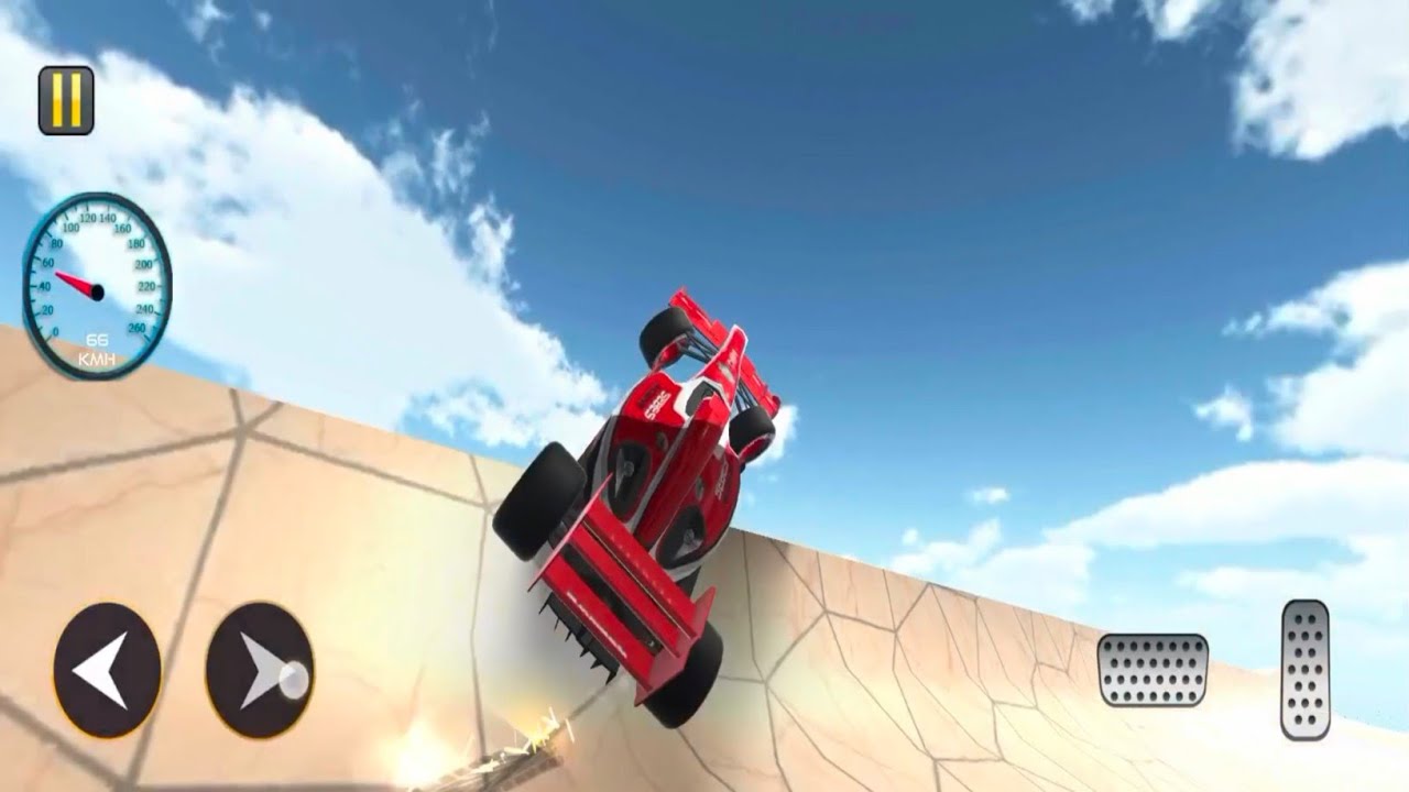 Crazy Formula Stunt Car Racing Gameplay - YouTube
