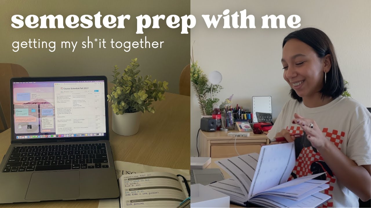 How to Prepare for a New Semester | College Organization Tips - YouTube