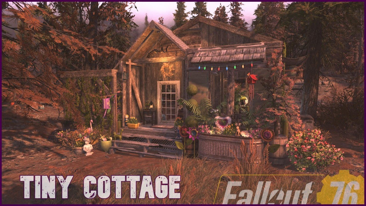 Fallout 76 Camp Build - Tiny Cottage - YouTube