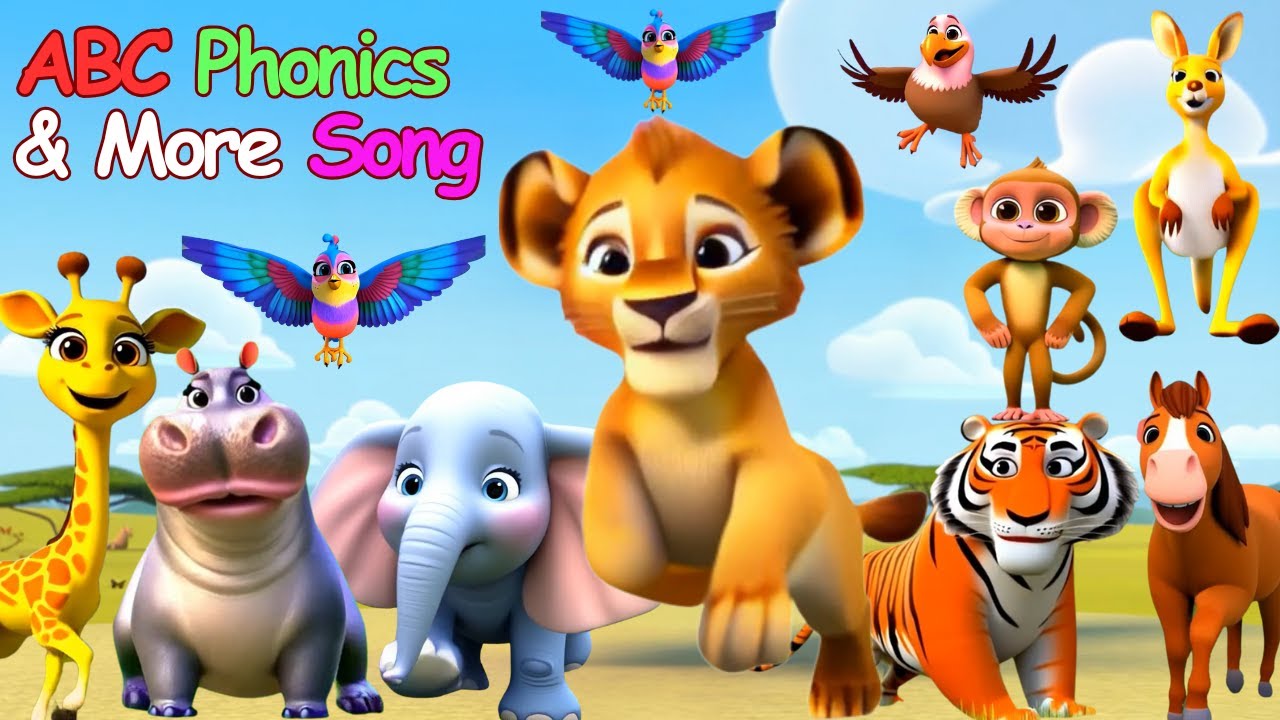 ABC Phonics & Animal Sounds Songs Compilation, L290525, Learn Letters ...
