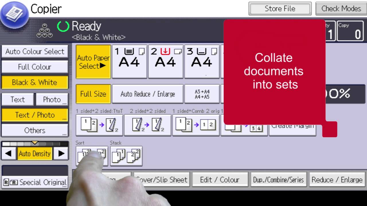 Training | Equitrac PCC with ID & PIN Login - Copying documents | Ricoh ...