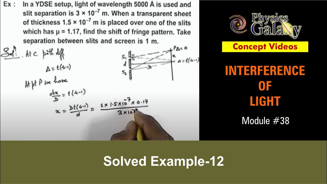 Class 12 Physics | Nature of Light and Interference | #38 Solved ...
