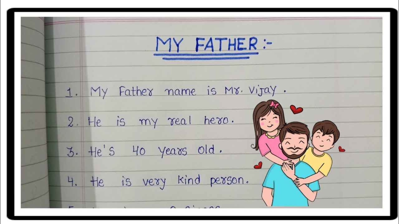 10 Lines On My Father/ My Father Essay In English/Essay Writing On My ...