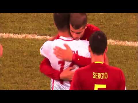 Arda İspanya maçı sonrası //İspanyol futbolcular teselli ediyor//