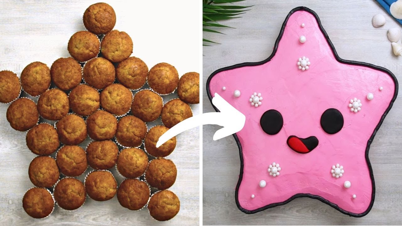 SUPER CUTE STAR SHAPED CAKE DESIGN | 10 Big Cake Designs | DIY Theme ...