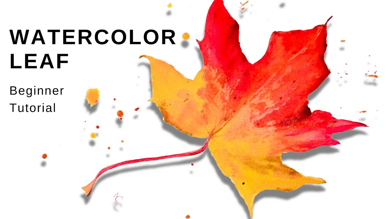 Create a Stunning Autumn Leaf Painting - Watercolor Tutorial for ...