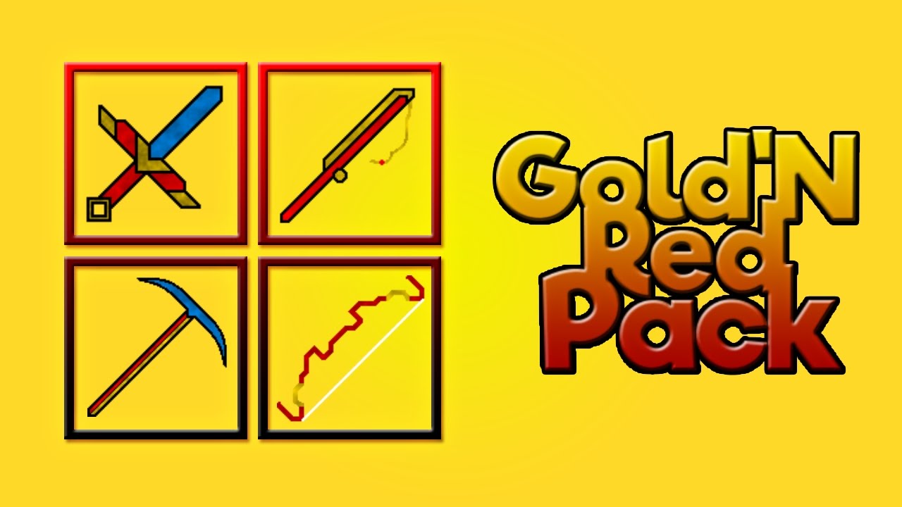 Minecraft PvP Pack - Gold'N Red pack | 128x128 | PvP/UHC/Pots | [My ...