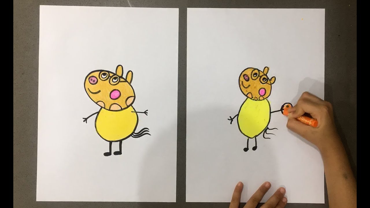 Easy Step By Step Drawing of Pedro Pony for kids How to Draw Pedro Pony ...