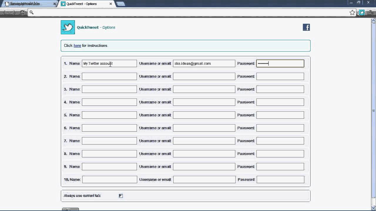 How to use Quick Login for Twitter - YouTube