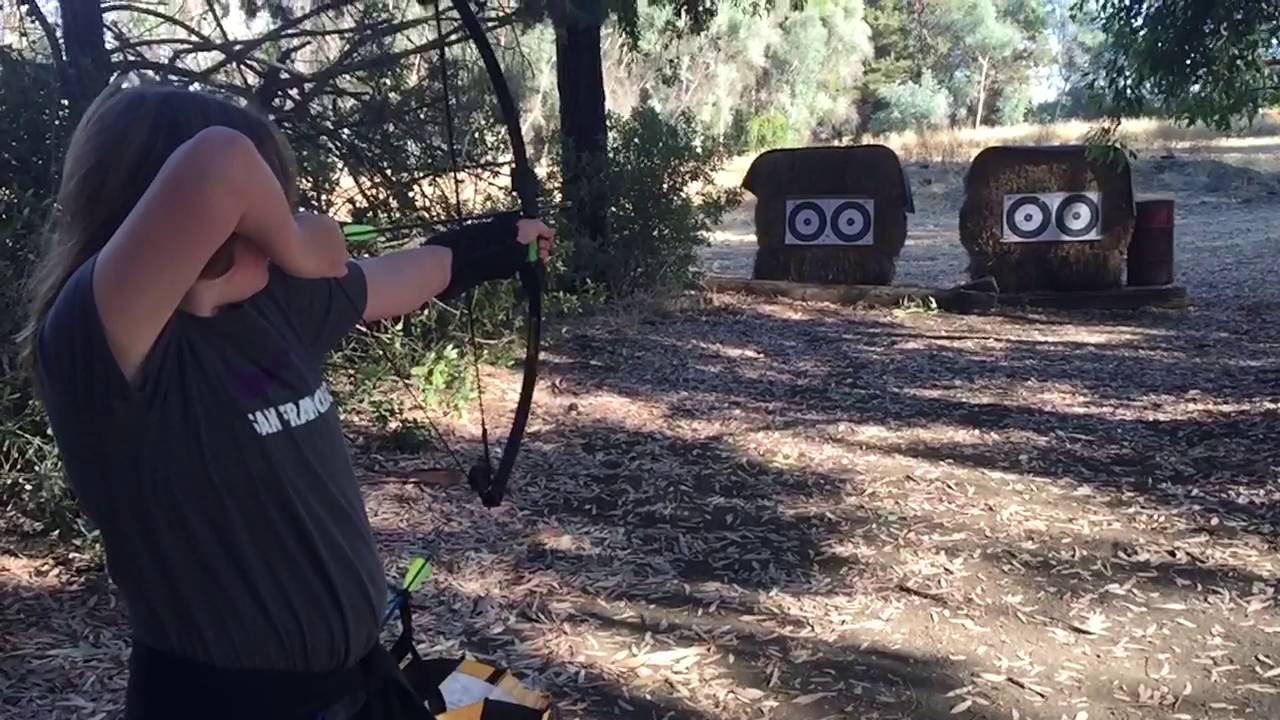 Slo-mo Archery - Barnett Lil Banshee youth Jr. archery - YouTube