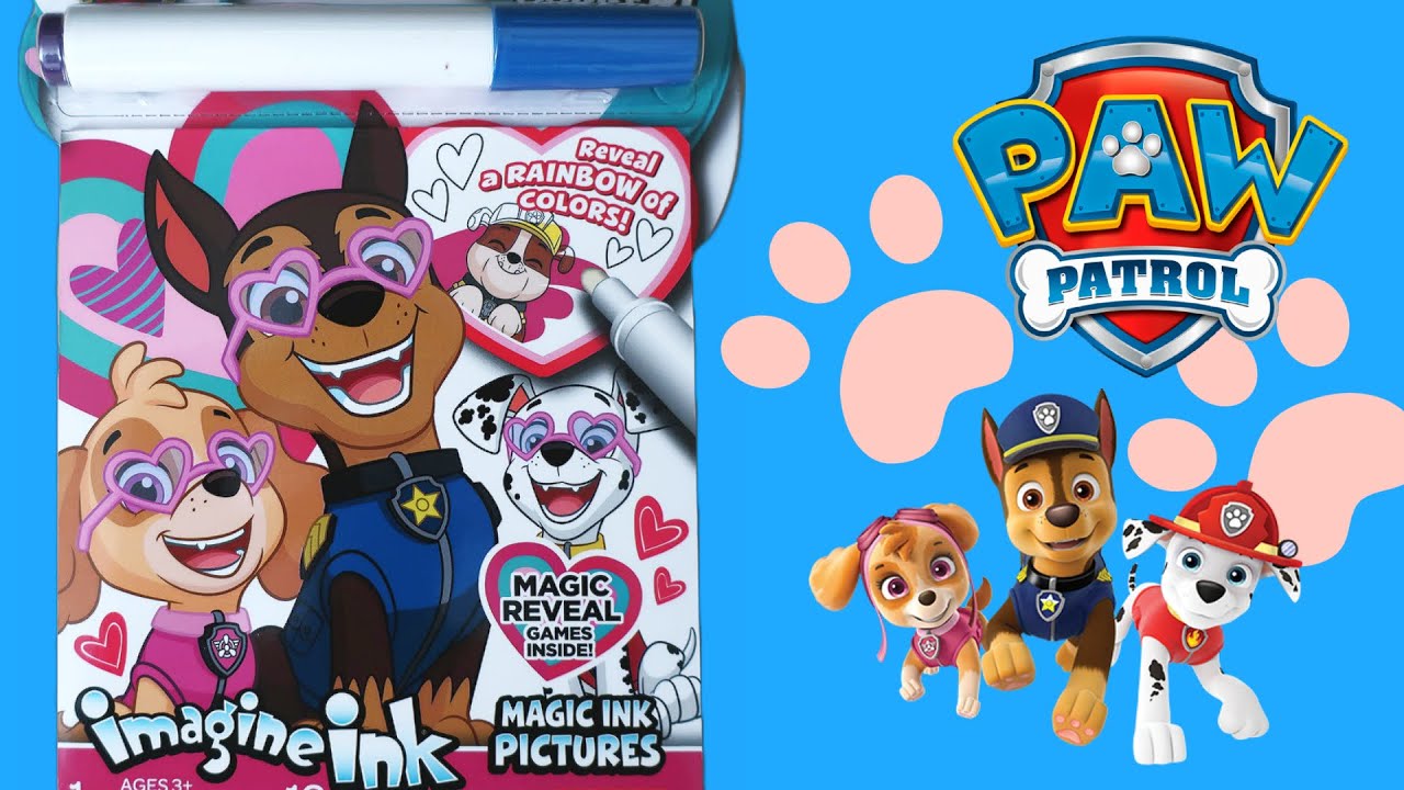 PAW Patrol Imagine Ink Coloring Book | Valentine's Day ACTIVITIES and ...