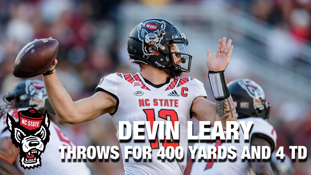 NC State's Devin Leary Throws For 400 Yards And 4 Touchdowns - YouTube