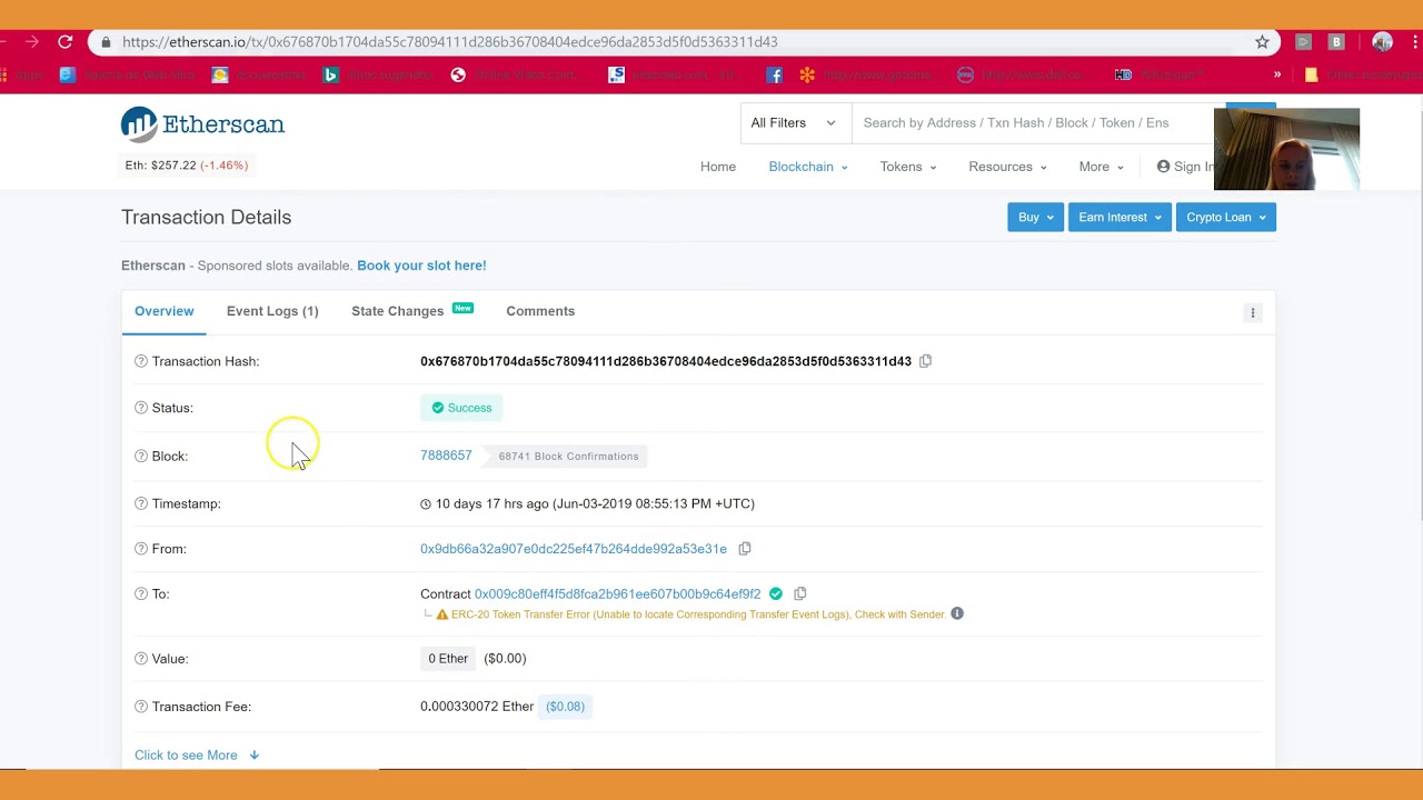 How To See Your Tokens On Etherscan Youtube