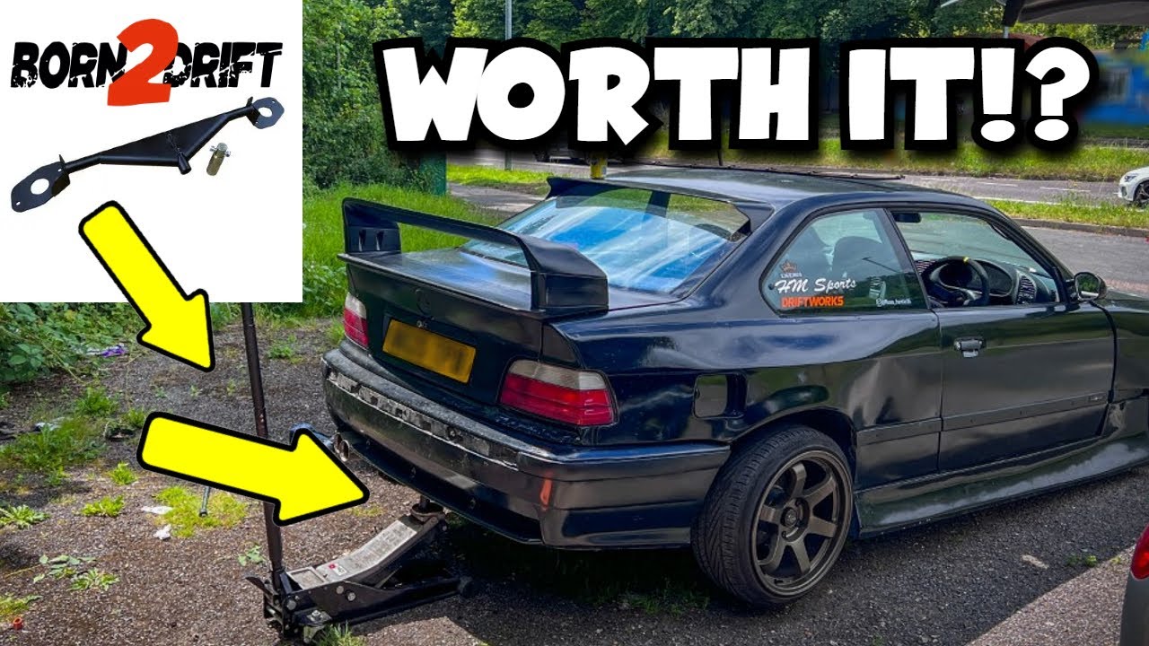 BMW e36 Rear Jacking Bar Install/Review! *Born2Drift* - YouTube