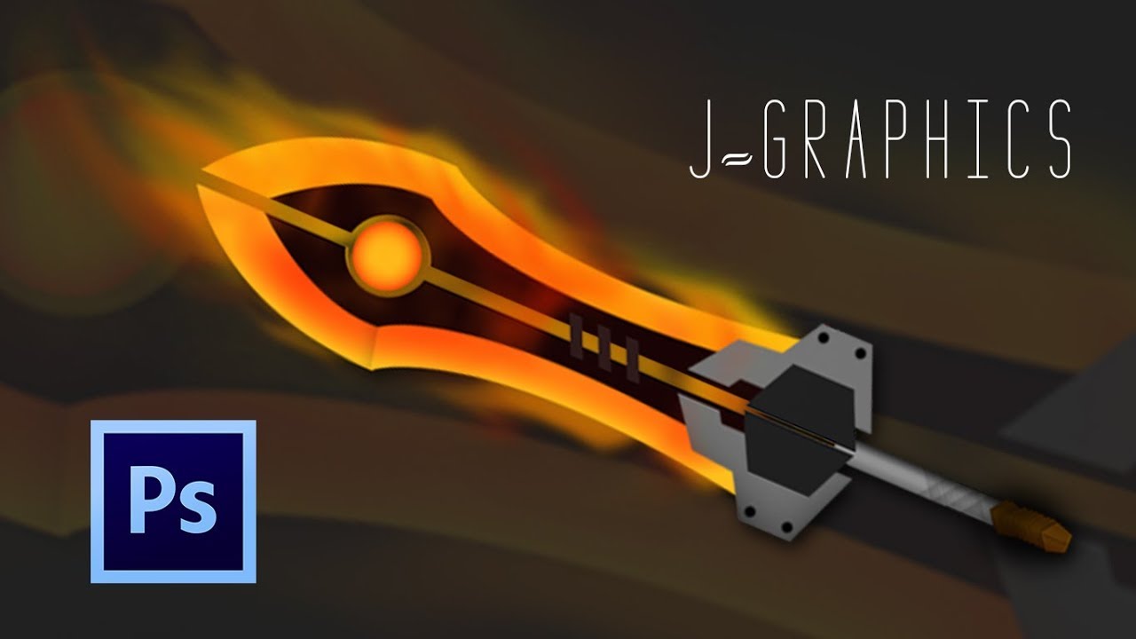 Weapon 2d Design in Photoshop - YouTube