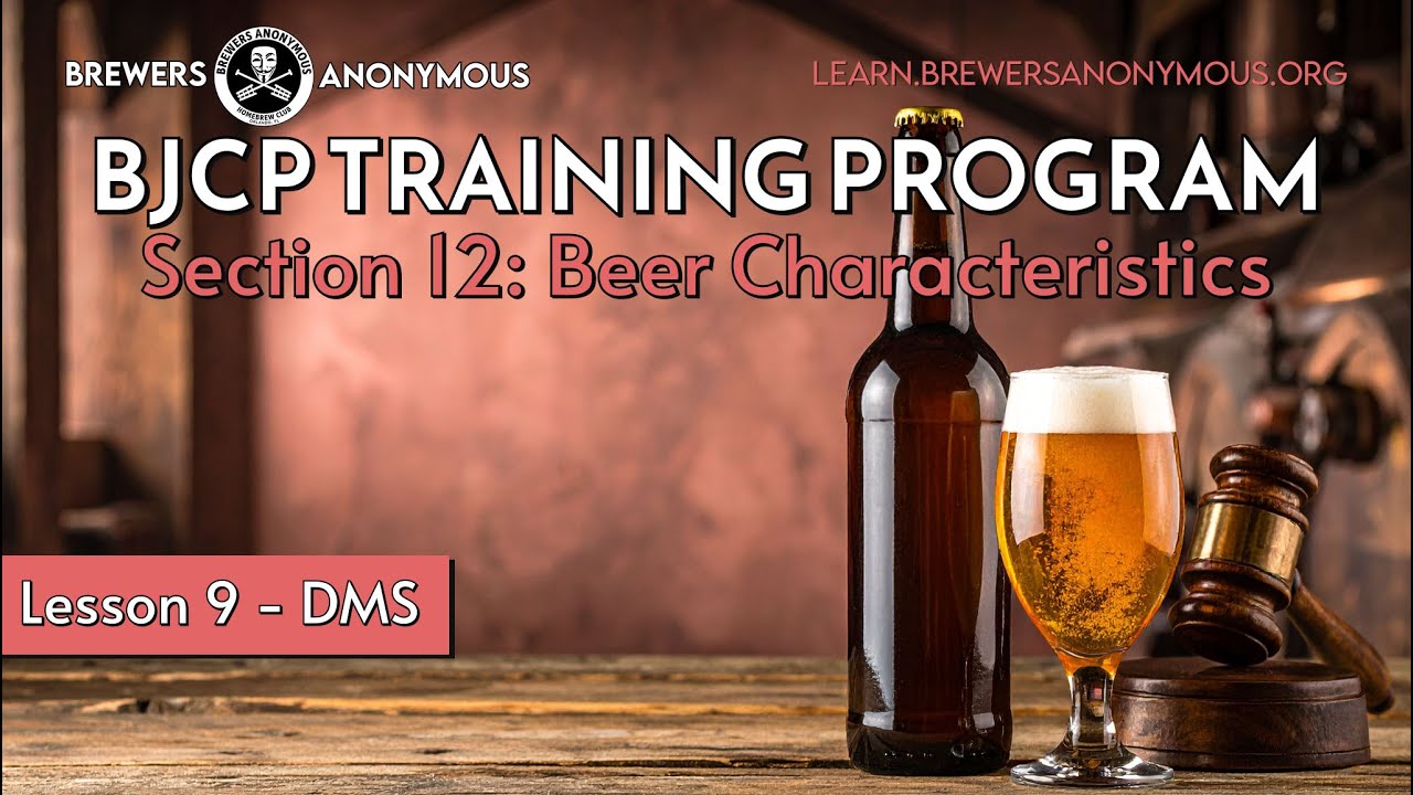 BJCP Training: Section 12 Beer Characteristics -Lesson 9 - DMS - YouTube
