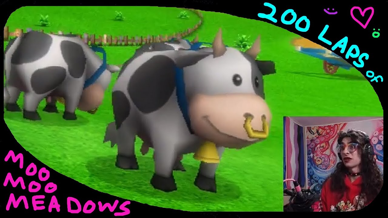 I Raced 200 Laps of Moo Moo Meadows in Mario Kart Wii - YouTube