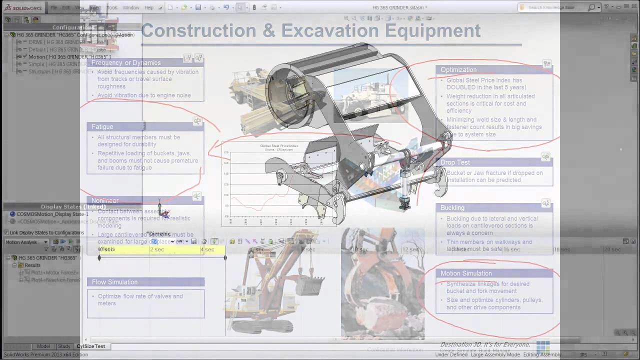 SolidWorks Simulation Professional Heavy Equipment & Machinery - YouTube