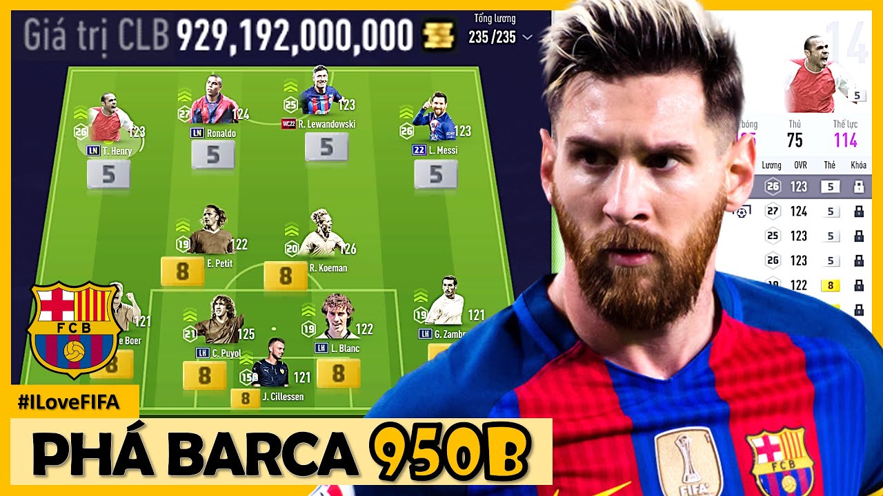 Phá Sạch 1000 Tỷ BP I Love Xây Dựng Đội Hình BARCELONA Cực Khủng FO4 ...