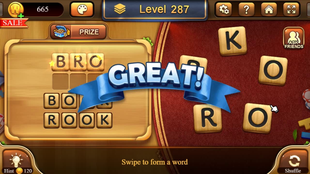 Word Connect level 287 😈 - YouTube